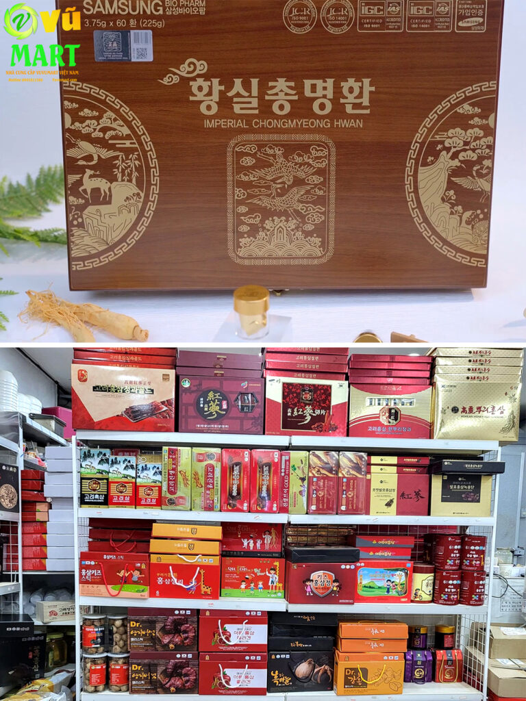 An Cung Ngưu Hoàng Hoàn Hàn Quốc Hộp Gỗ 60 Viên - Hoạt Huyết Dưỡng Não